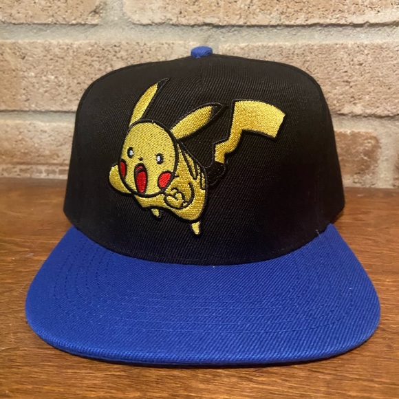 Pokemon | Accessories | New Blue Pikachu Snapback Pokmon Hat | Poshmark
